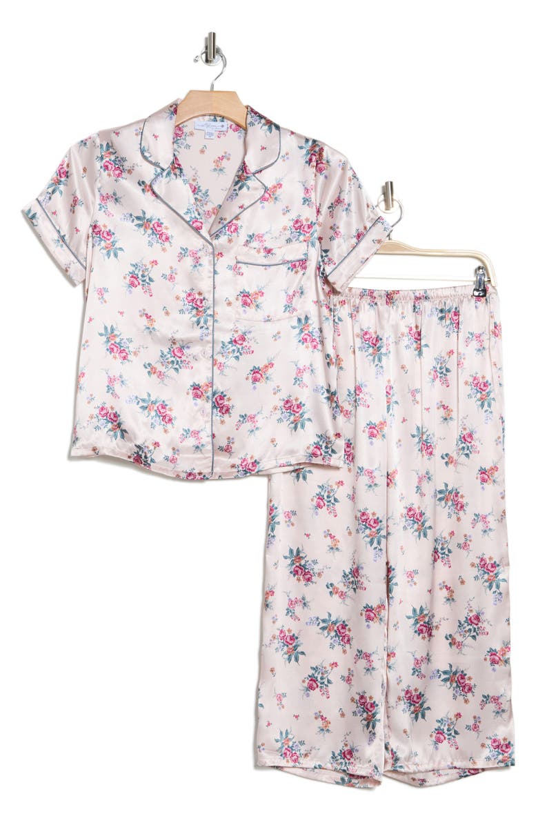 In Bloom by Jonquil Satin Crop Pajamas | Nordstromrack