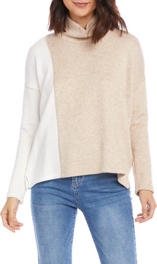 Karen Kane Colorblock Turtleneck Sweater | Nordstromrack