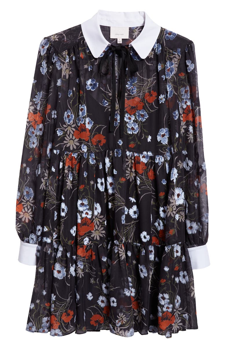 Cinq à Sept Vianne Floral Long Sleeve Shirtdress | Nordstromrack