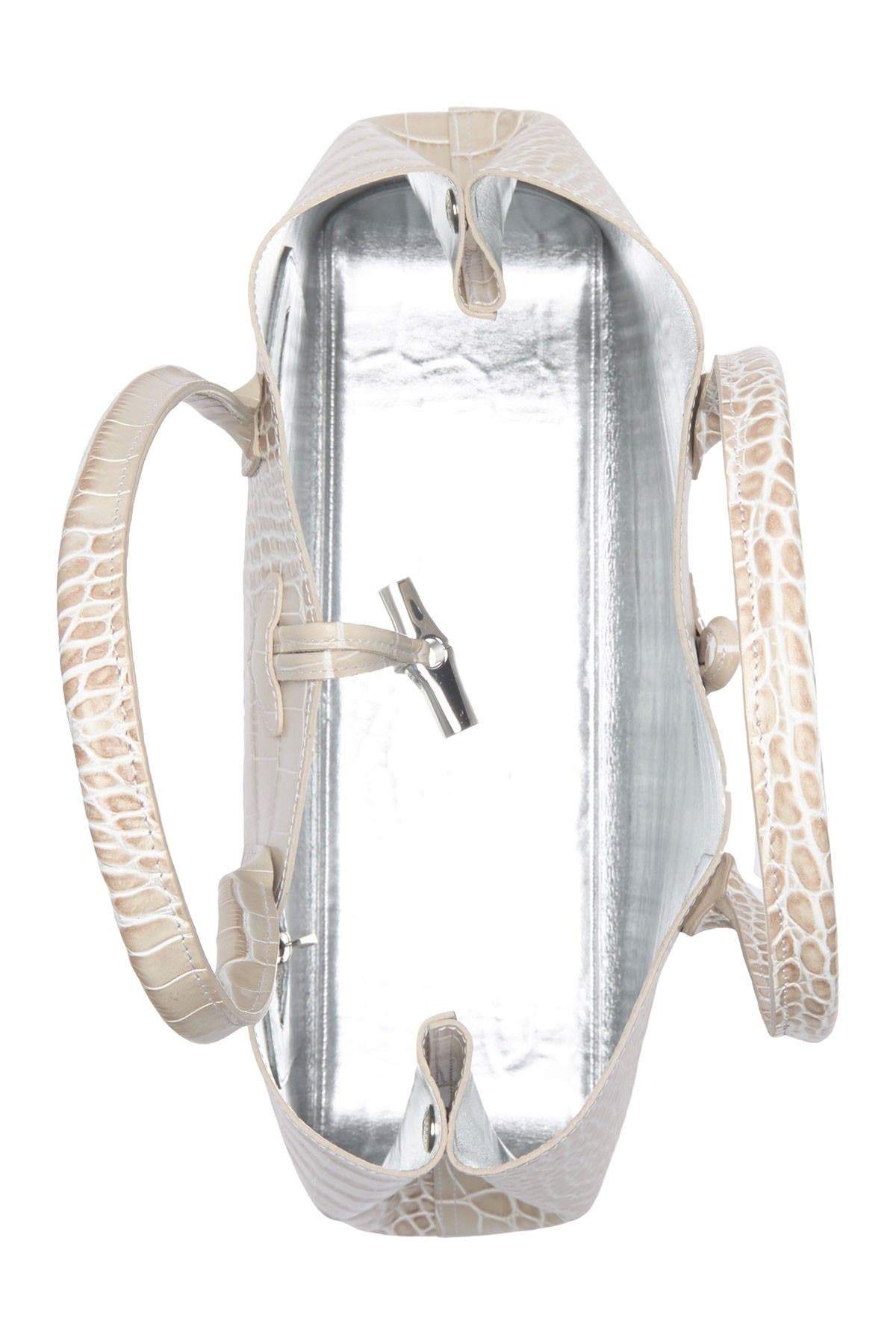 Longchamp Croc Embossed Leather Shoulder Tote | Nordstromrack