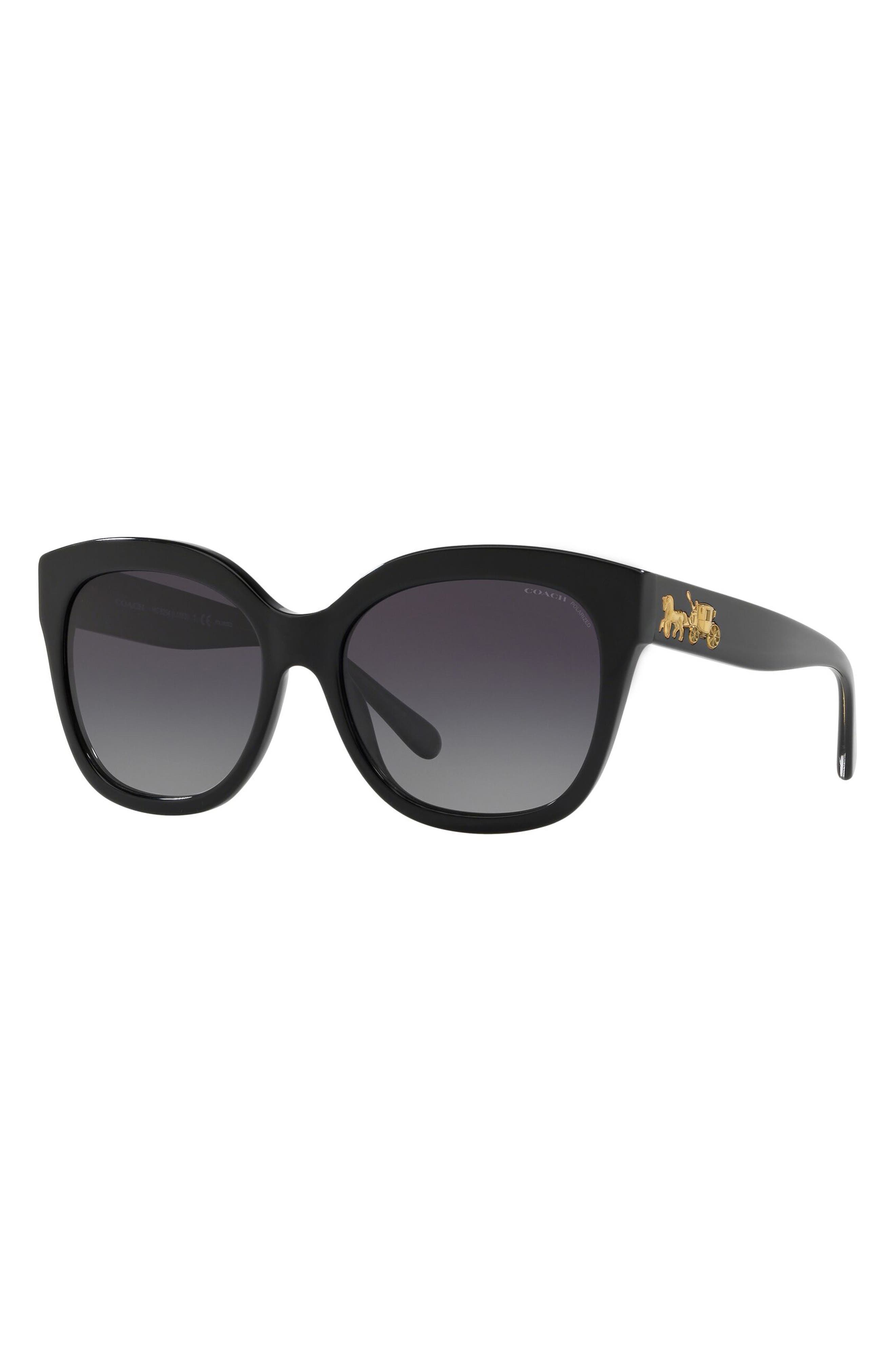 COACH Horse & Carriage 56mm Polarized Cat Eye Sunglasses | Nordstrom