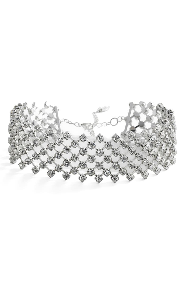 MANGO Crystal Choker Necklace | Nordstrom