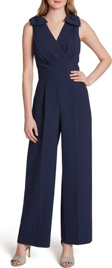 Tahari Bow Surplice Wide Leg Jumpsuit | Nordstromrack
