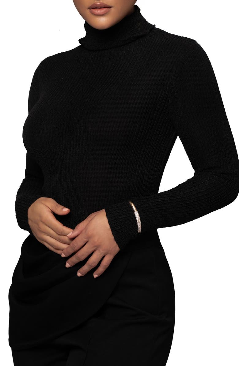 JLUXLABEL Carli Turtleneck Rib Top | Nordstrom