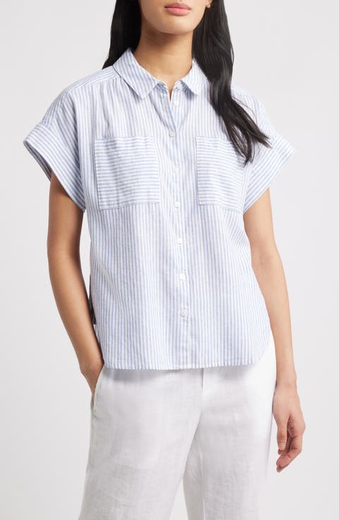 Women's Blue Striped Tops | Nordstrom