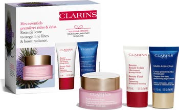Clarins Multi-Active Targets Fine Lines Skin Care Starter Set USD $92 ...