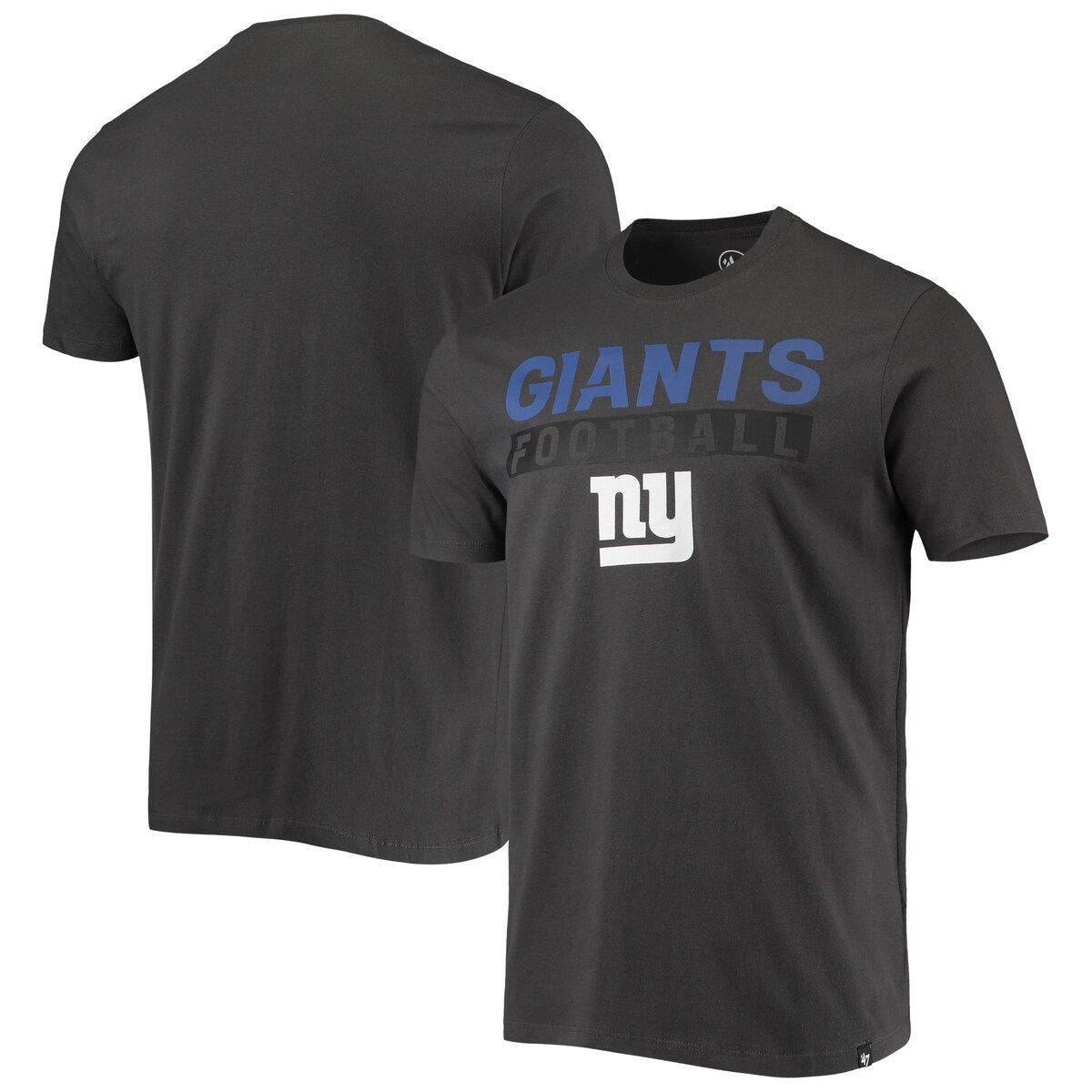 '47 Men's '47 Charcoal New York Giants Dark Ops Super Rival T-Shirt ...