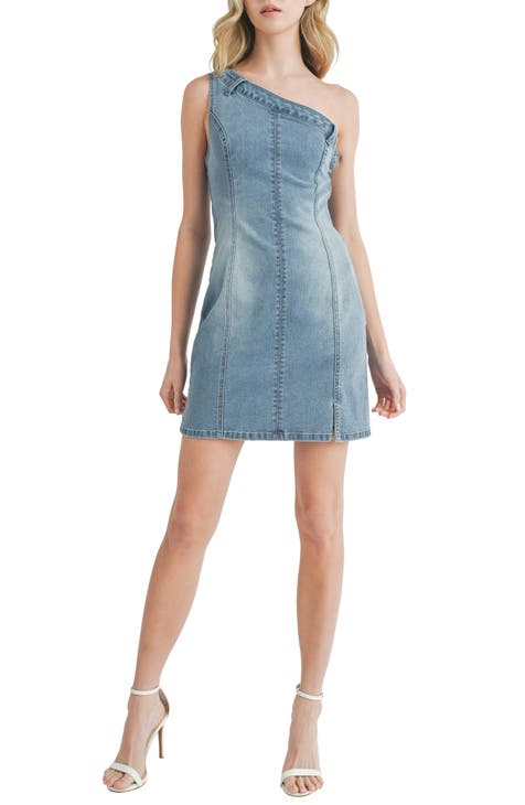 Women's Denim Mini Dresses | Nordstrom