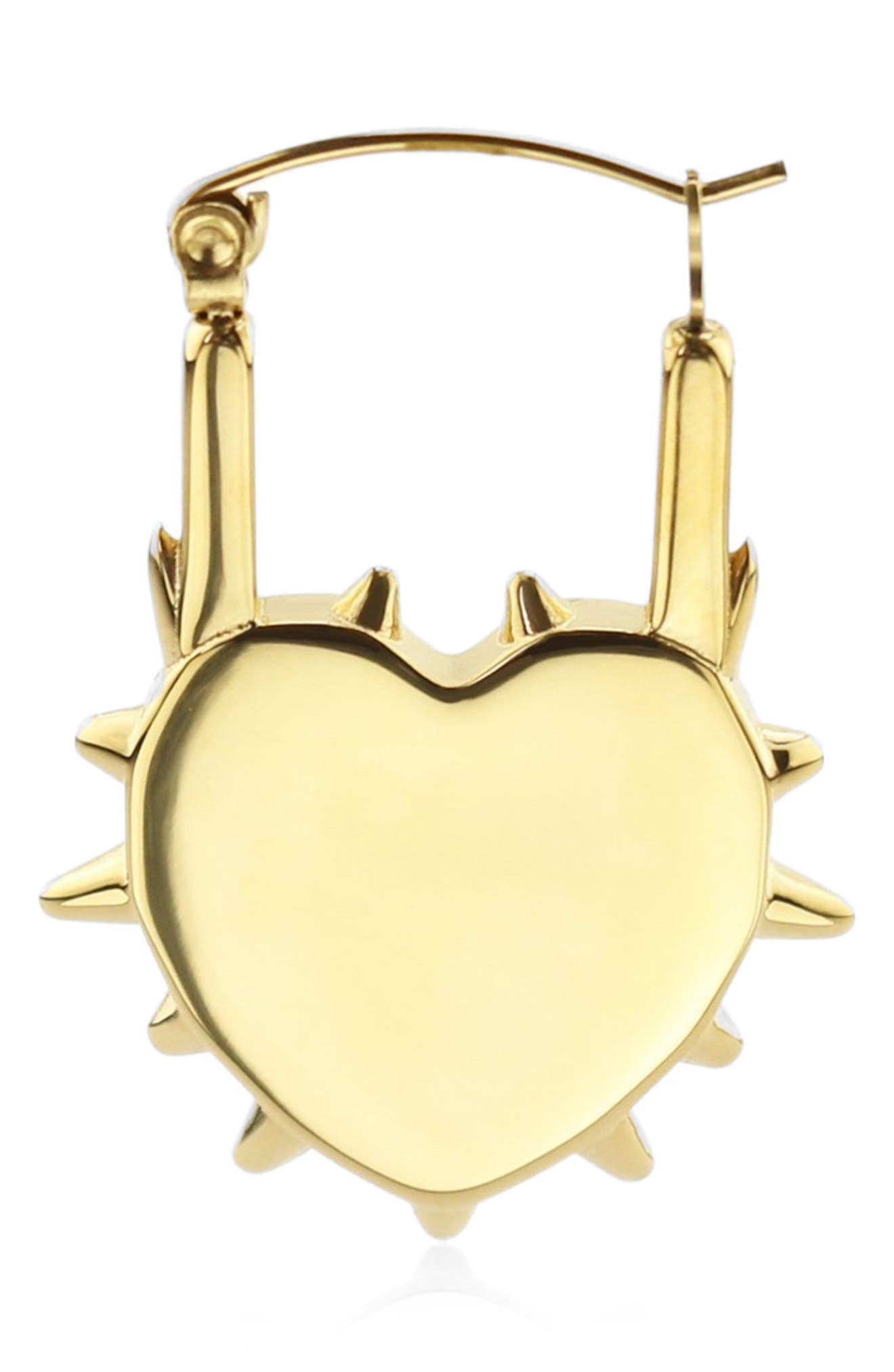 REBL Spiked Heart Huggie Hoop Earrings | Nordstromrack