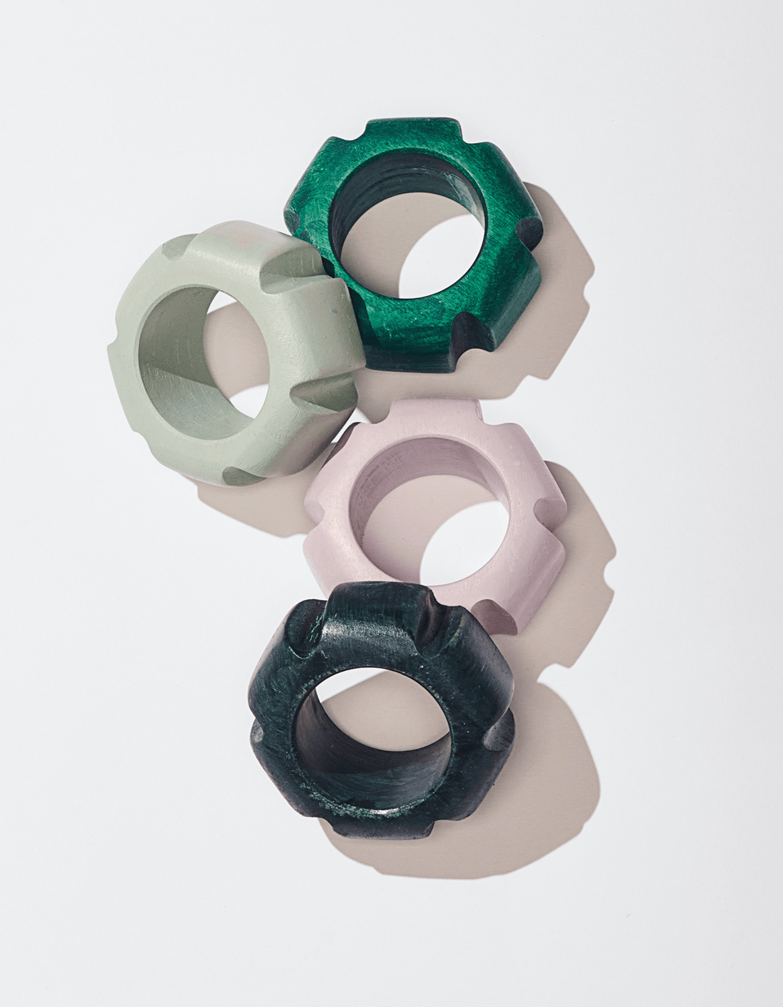 Tortuga Forma Handpainted Asterisk Napkin Rings Set of 4 | Nordstrom