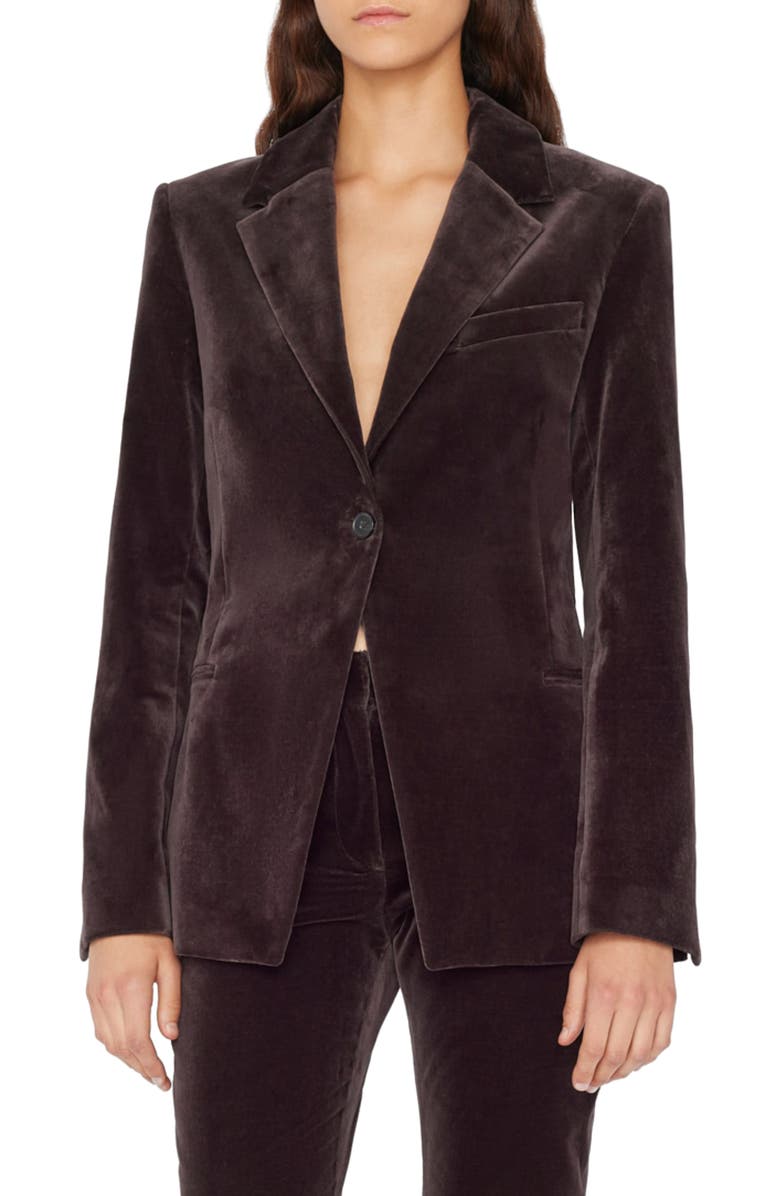 FRAME Single Button Velvet Blazer | Nordstrom