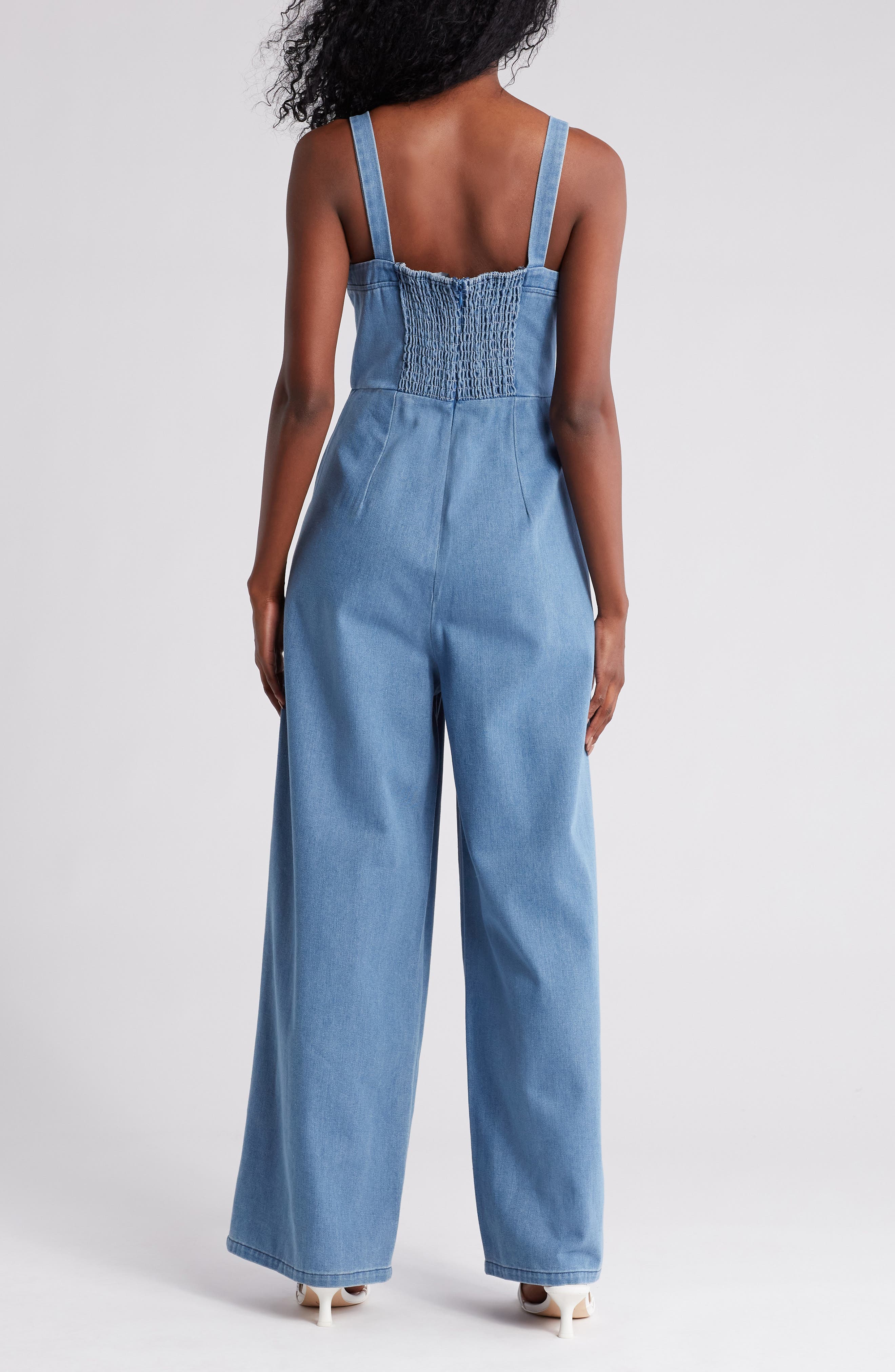 LUMIERE Sleeveless Denim Jumpsuit | Nordstromrack