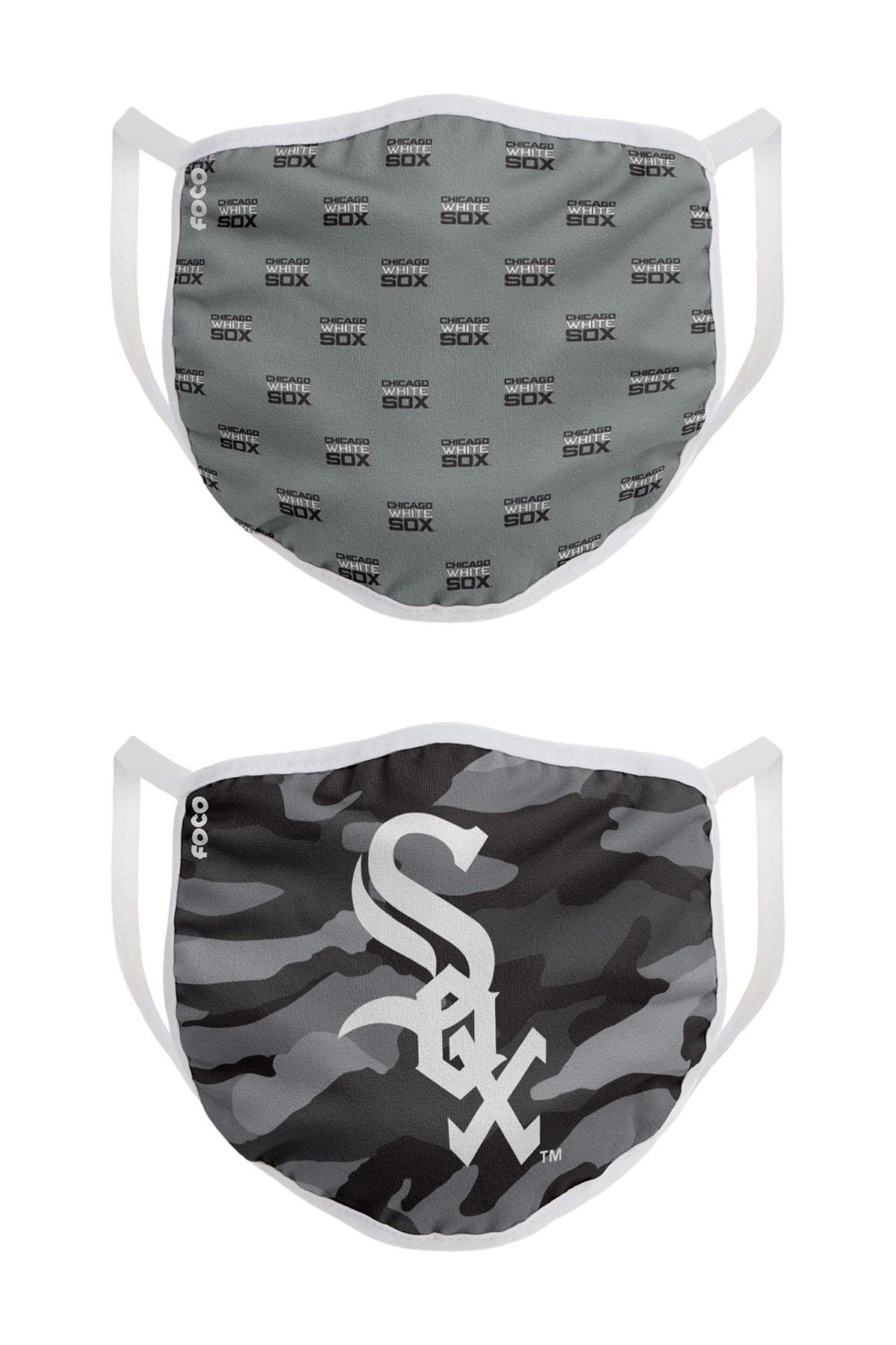 FOCO MLB Chicago White Sox Clutch Printed Face Cover - Pack of 2 ...