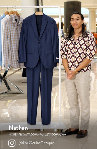 Peter Millar Flynn Classic Fit Blue Wool Suit | Nordstrom