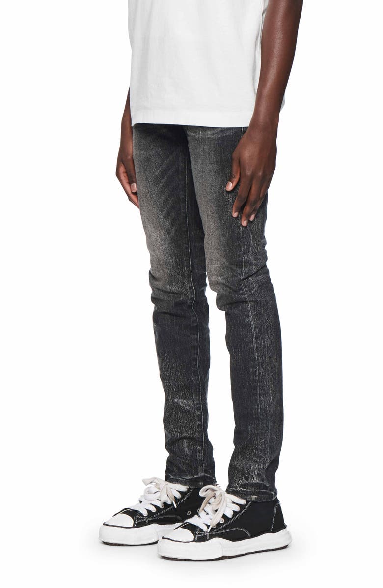 PURPLE BRAND Crackle Coated Skinny Jeans | Nordstromrack