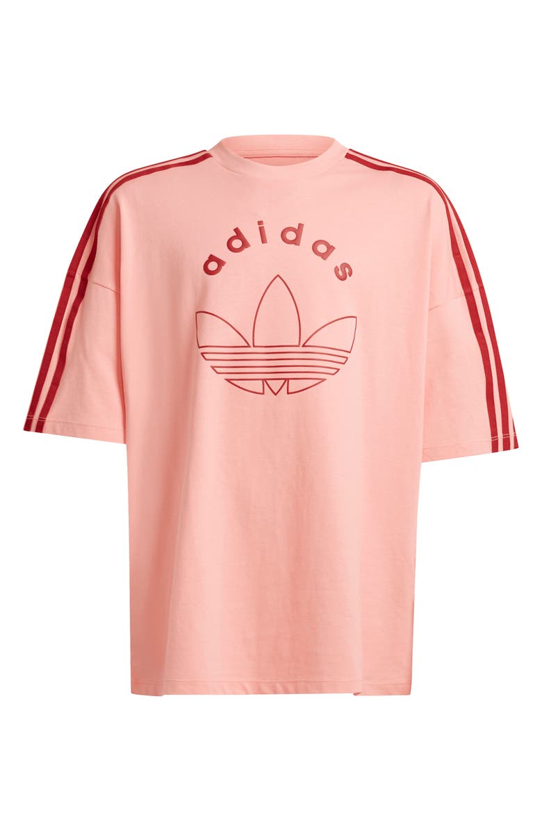 adidas Originals Kids' Originals Oversize 3-Stripes Trefoil Graphic T ...