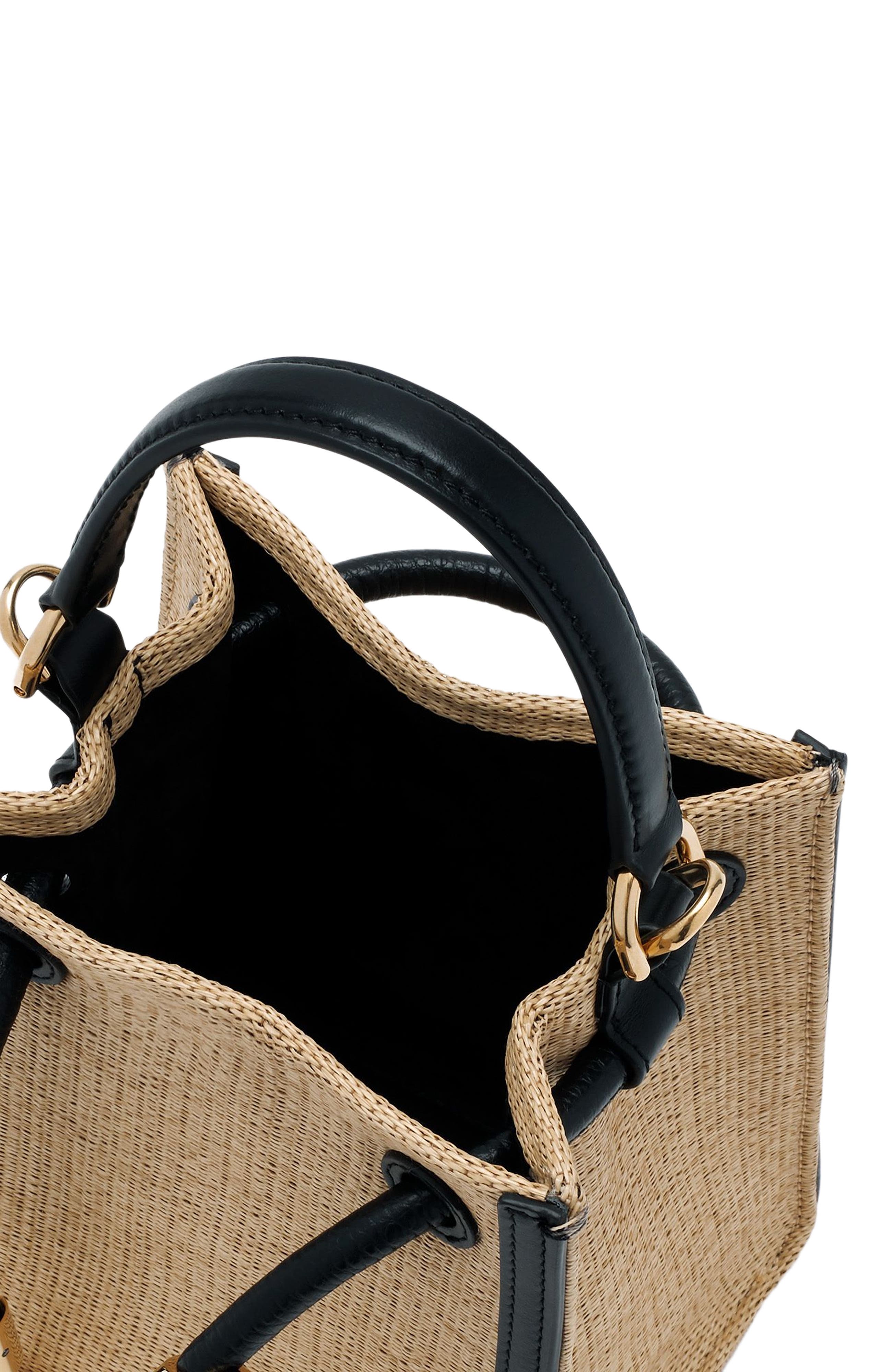 Lanvin Sequence Hobo Nano Raffia Bag | Nordstrom
