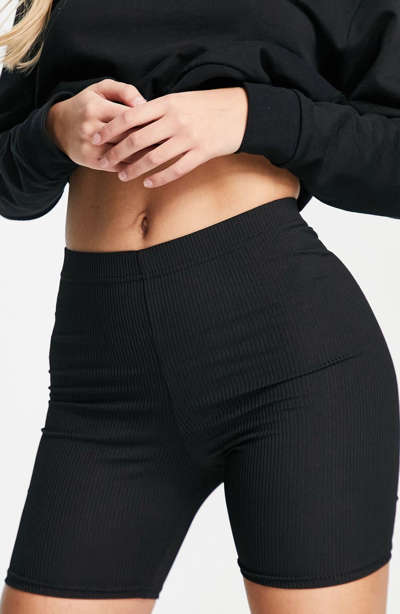Topshop Women's Skinny Rib Shorts | Nordstromrack