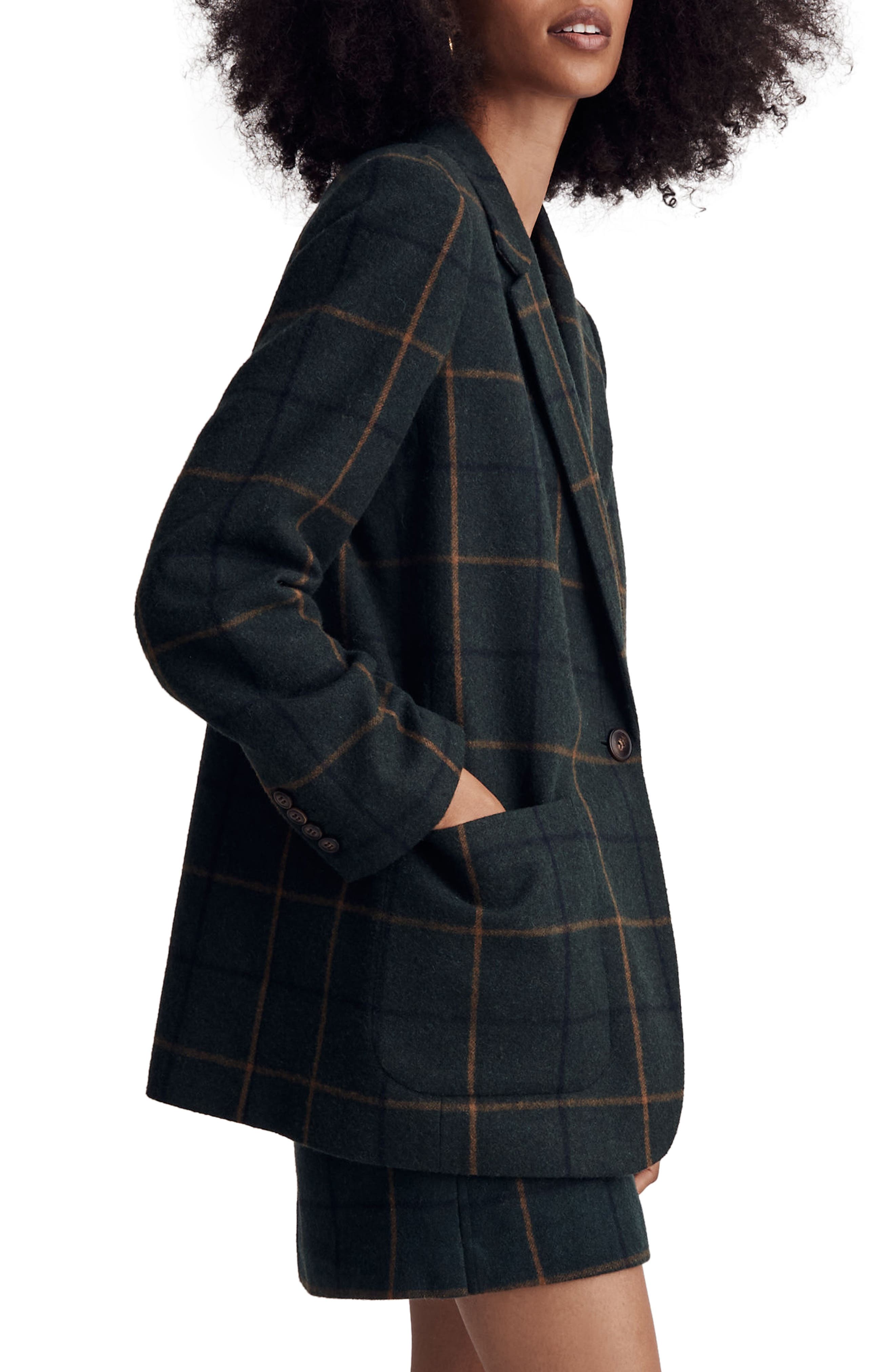 Madewell Larsen Windowpane Blazer | Nordstrom