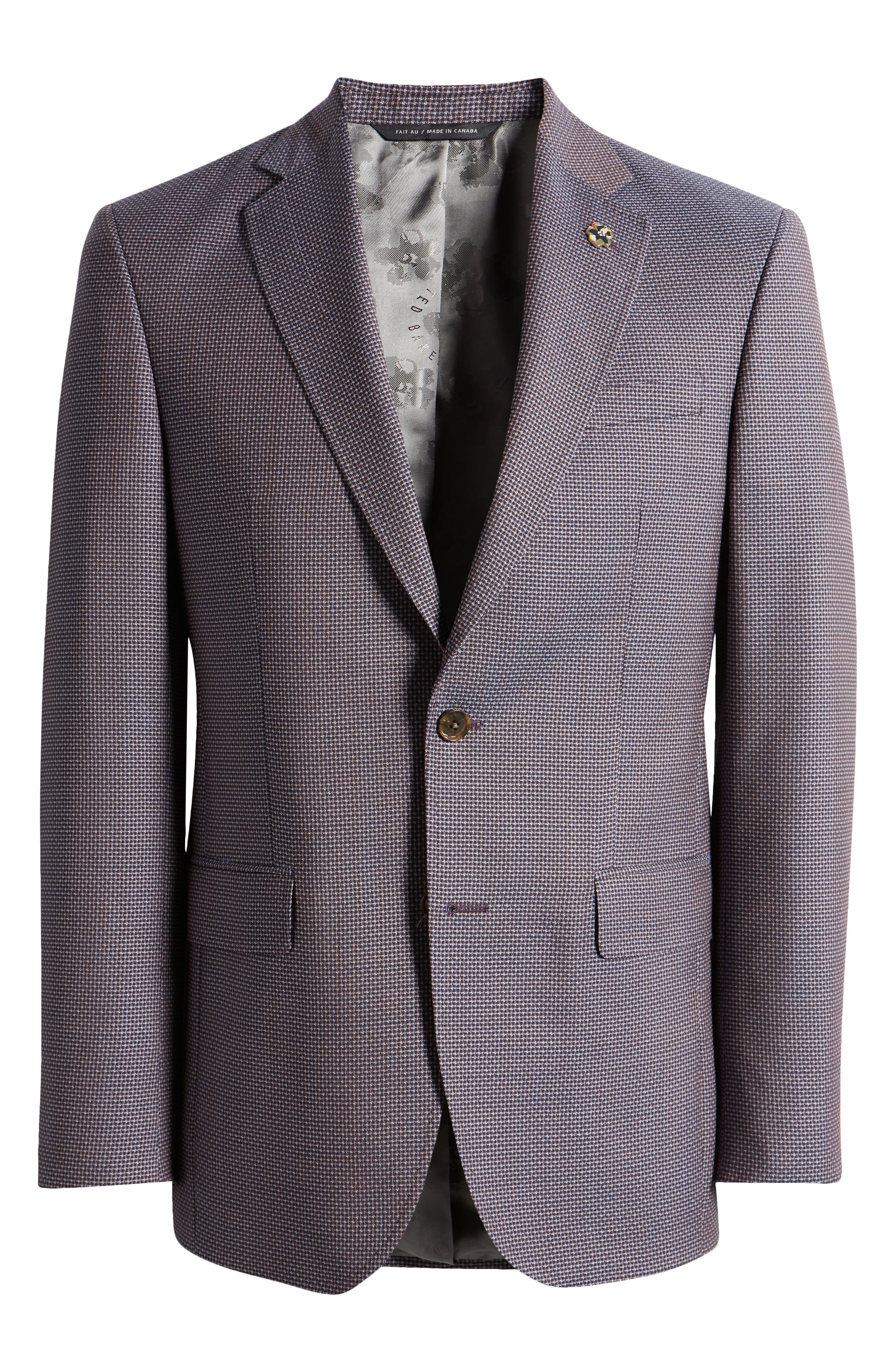 Ted Baker London Jay Trim Fit Micro Neat Wool Sport Coat | Nordstromrack