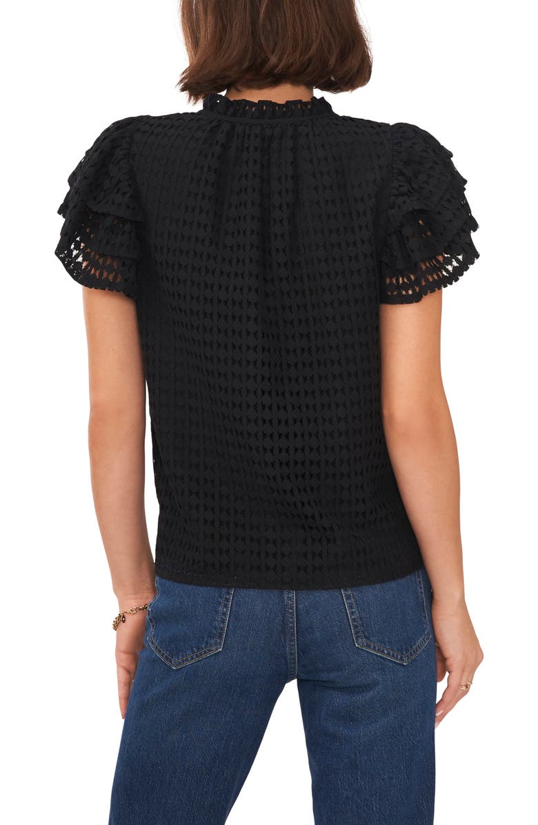1.STATE Lace Flutter Sleeve Top | Nordstromrack