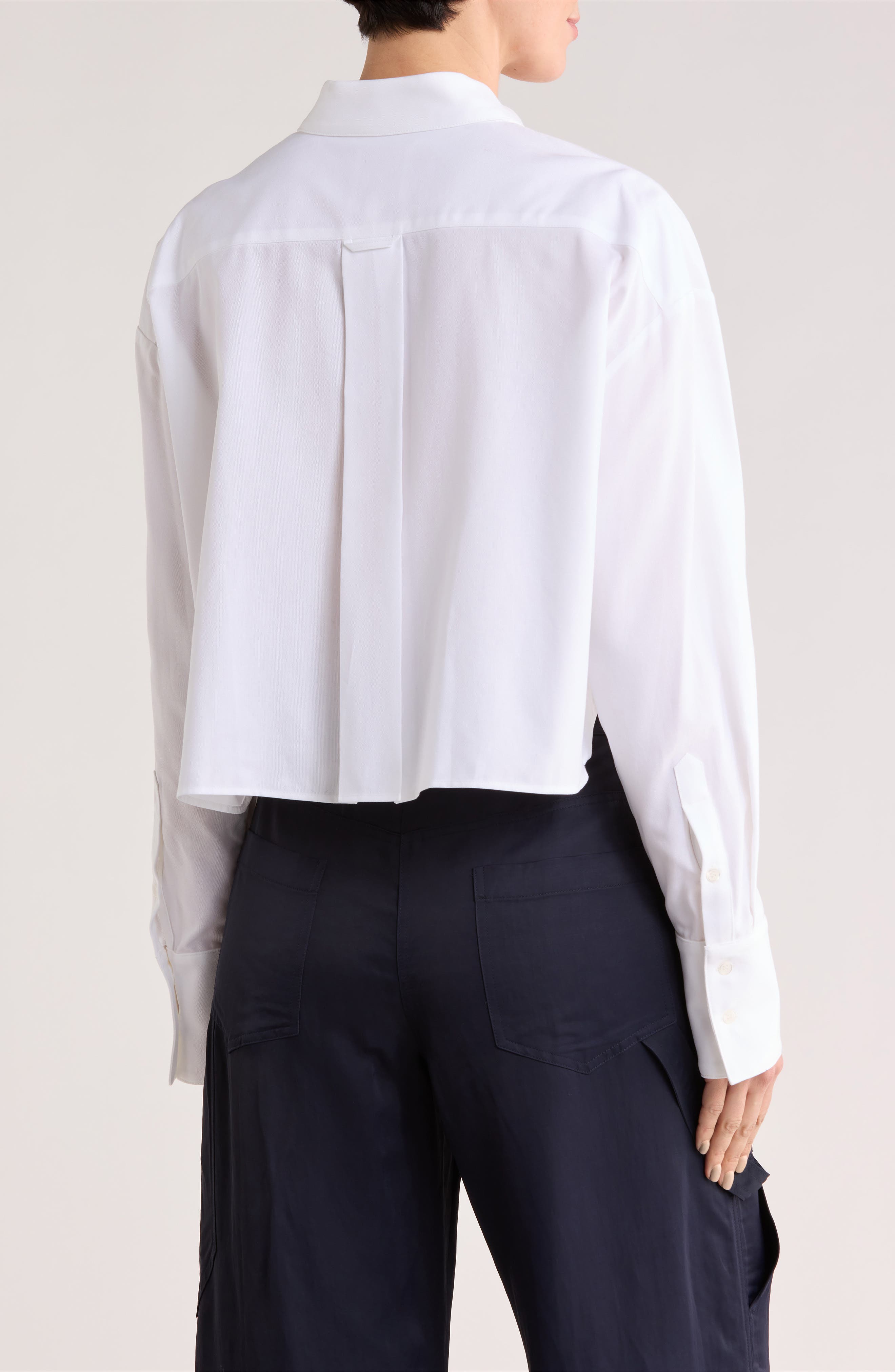 TWP Little Big Joe Crop Button-Up Shirt | Nordstromrack