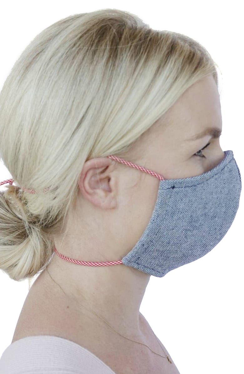 Ruby Grey Adult Cotton Face Mask | Nordstrom