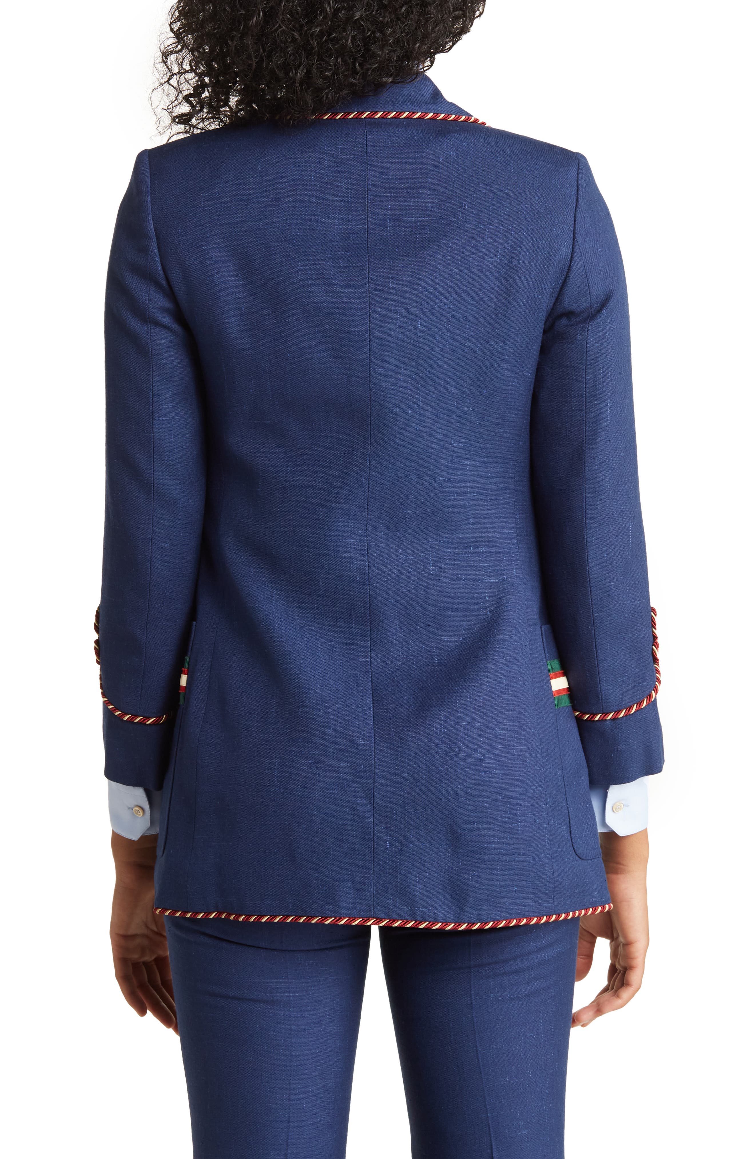 Gucci Piped Peak Lapel Jacket | Nordstromrack