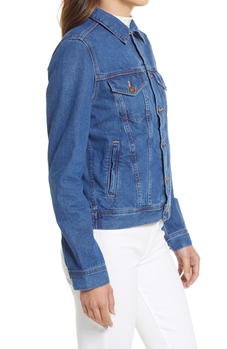 AG The Jean of Tomorrow Mya Organic Cotton Blend Denim Jacket ...