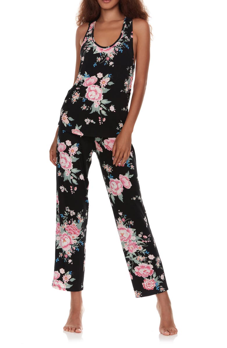 Flora Nikrooz Payton Wrap Robe, Tank & Pants Pajamas | Nordstromrack