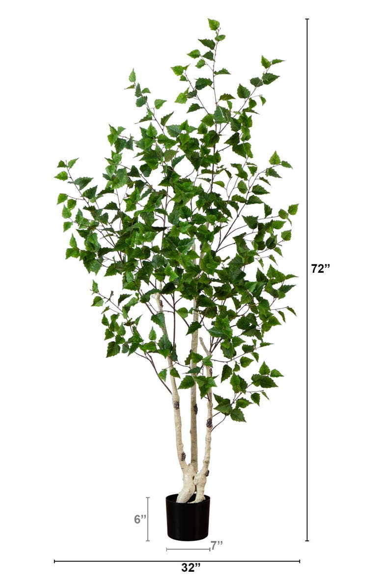 NEARLY NATURAL Artificial Birch Tree | Nordstromrack