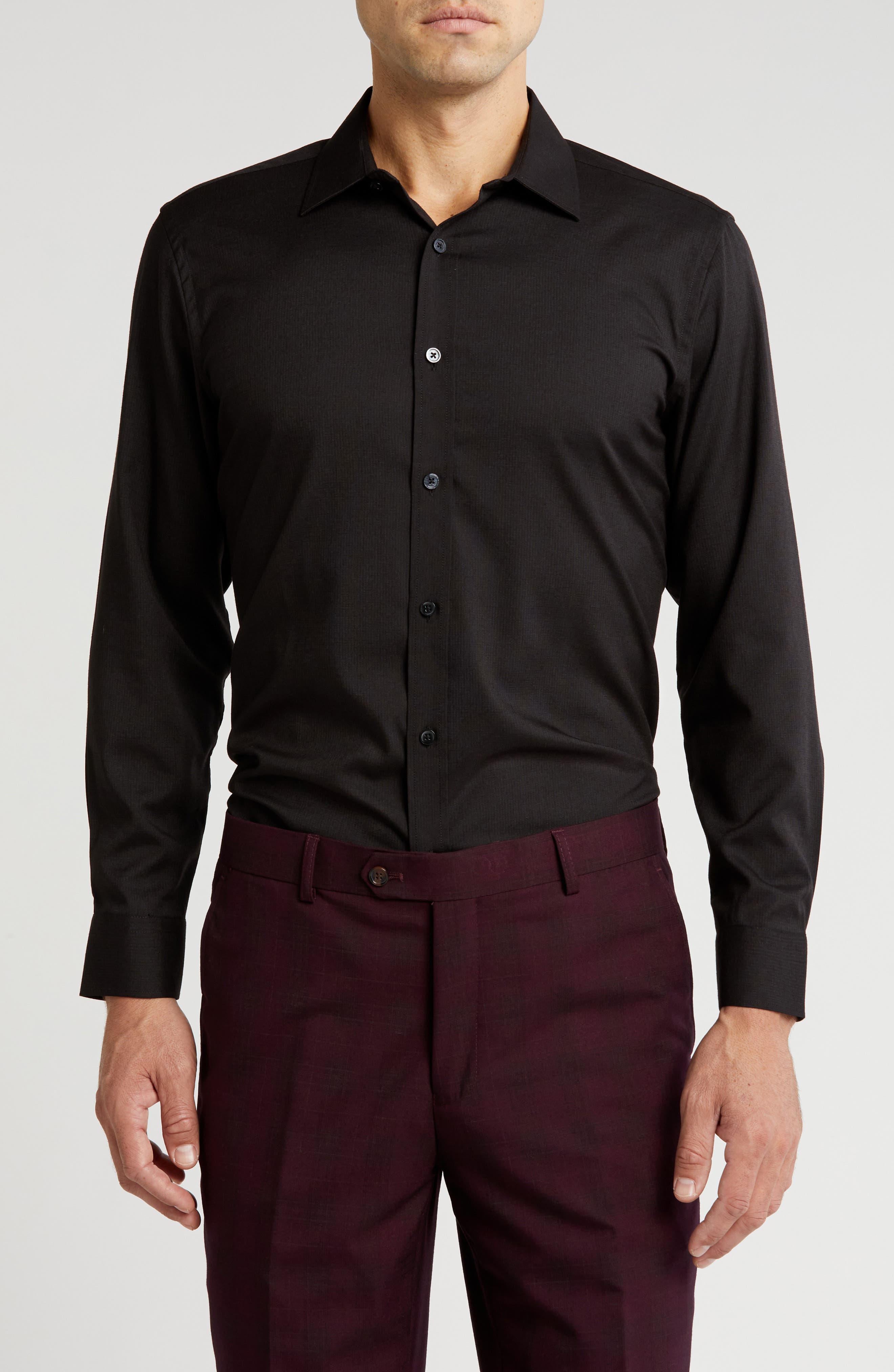 Textured Performance Button-Up Shirt (Men) | Nordstromrack