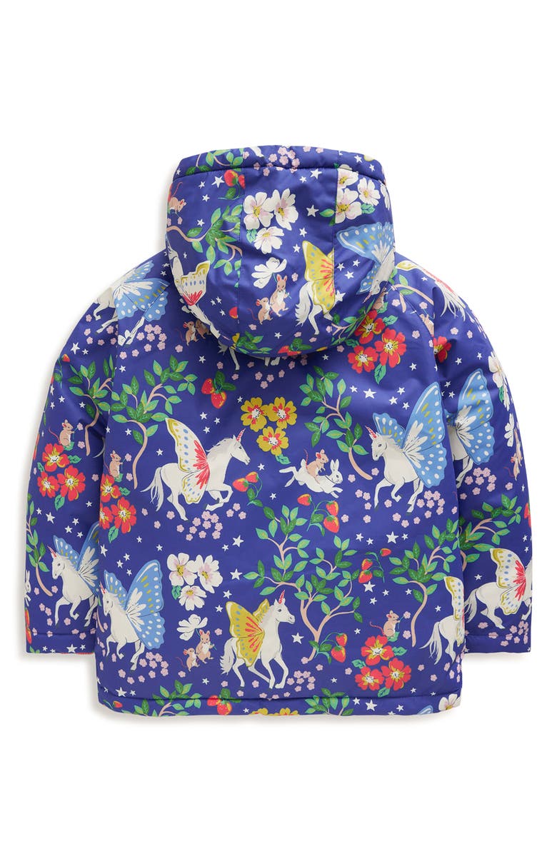 Mini Boden Kids' Fantasy Print Zip-Up Hooded Puffer Jacket | Nordstromrack