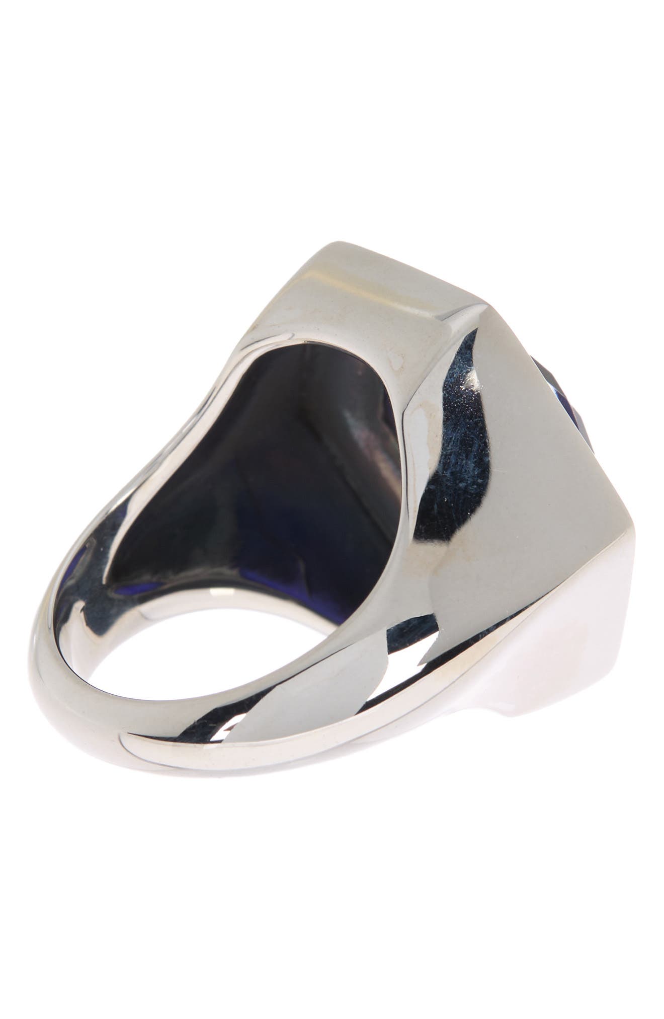 LAGOS Treasure Chest 18K Gold & Sterling Silver Lapis Hexagon Ring ...