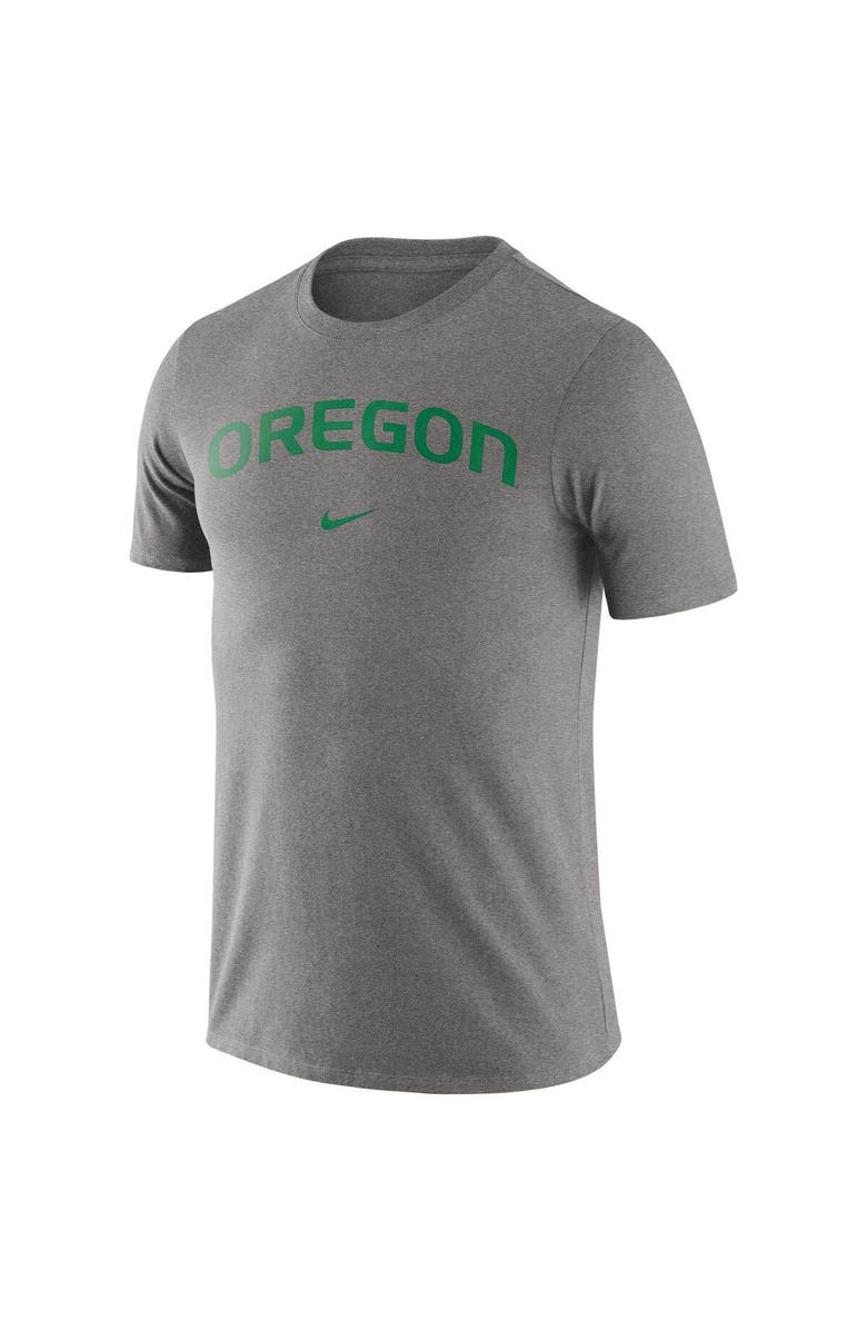 Nike Men's Nike Heathered Gray Oregon Ducks Essential Wordmark T-Shirt ...