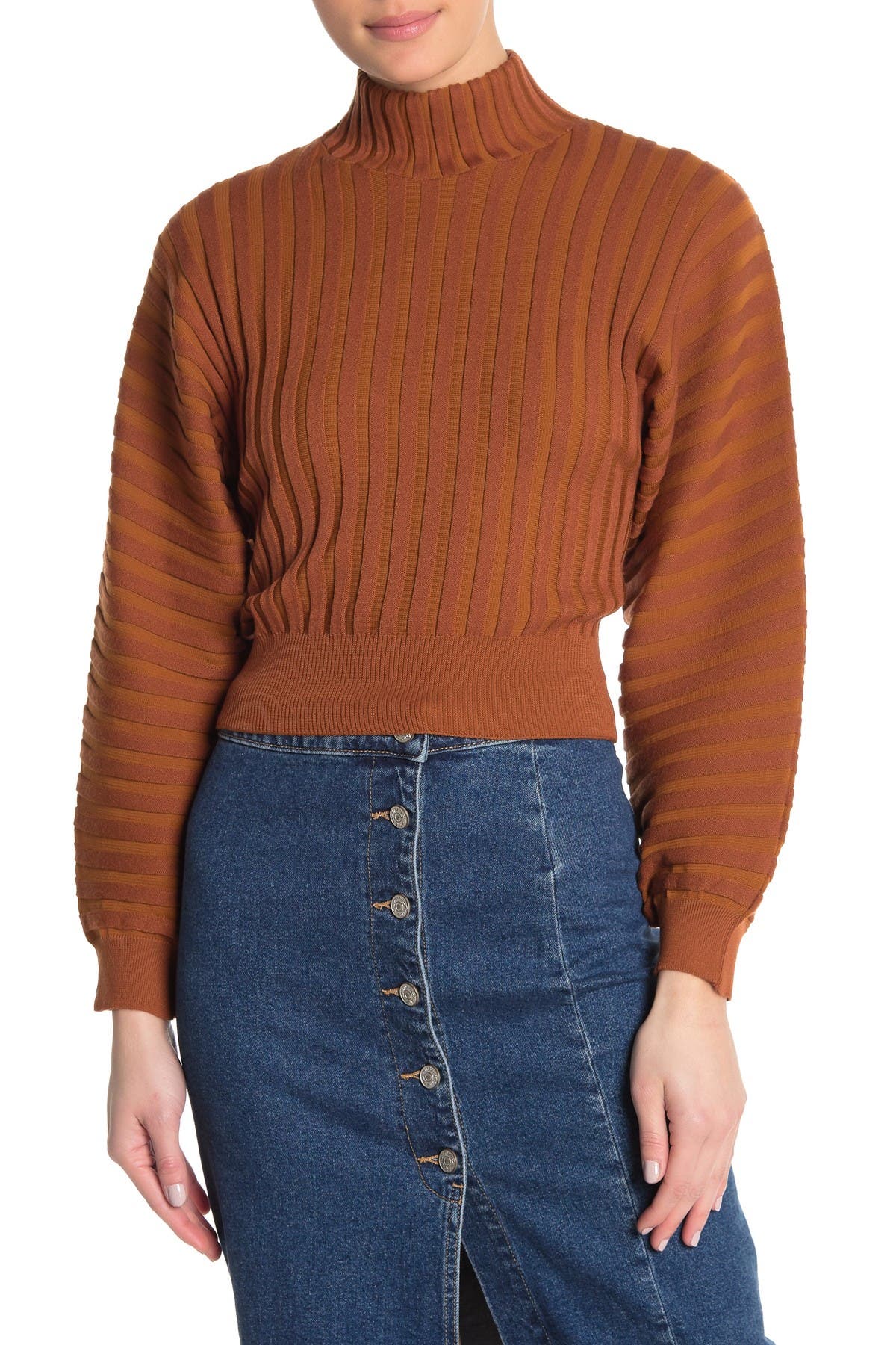 Free People Mad Chill Ribbed Knit Turtleneck | Nordstromrack