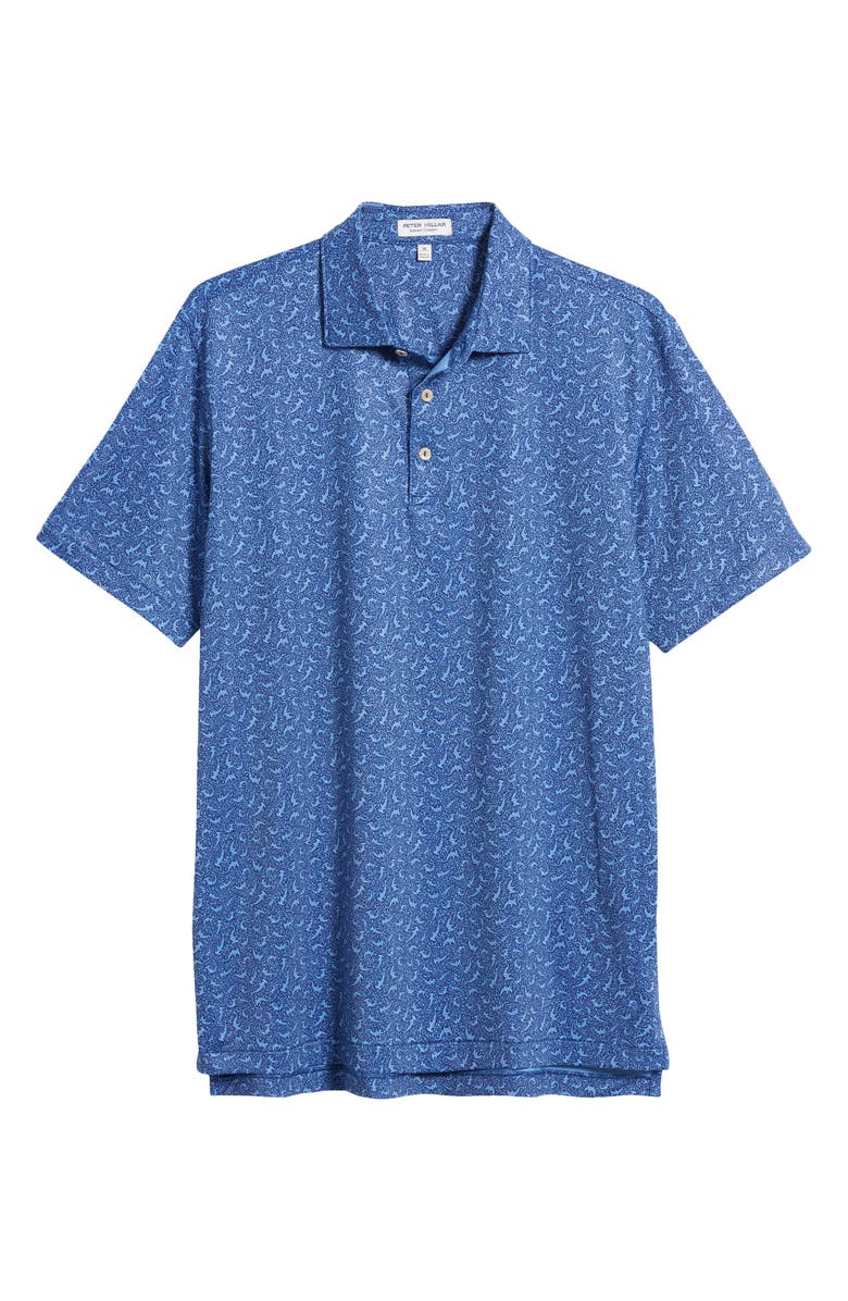 Peter Millar Hammer Time Shark Print Performance Golf Polo | Nordstromrack