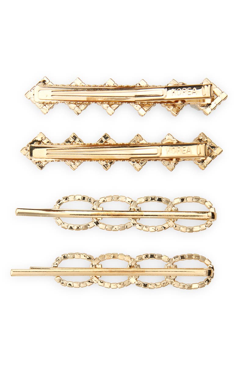Tasha Assorted 4-Pack Rhinestone & Pearly Bead Hair Clips | Nordstromrack