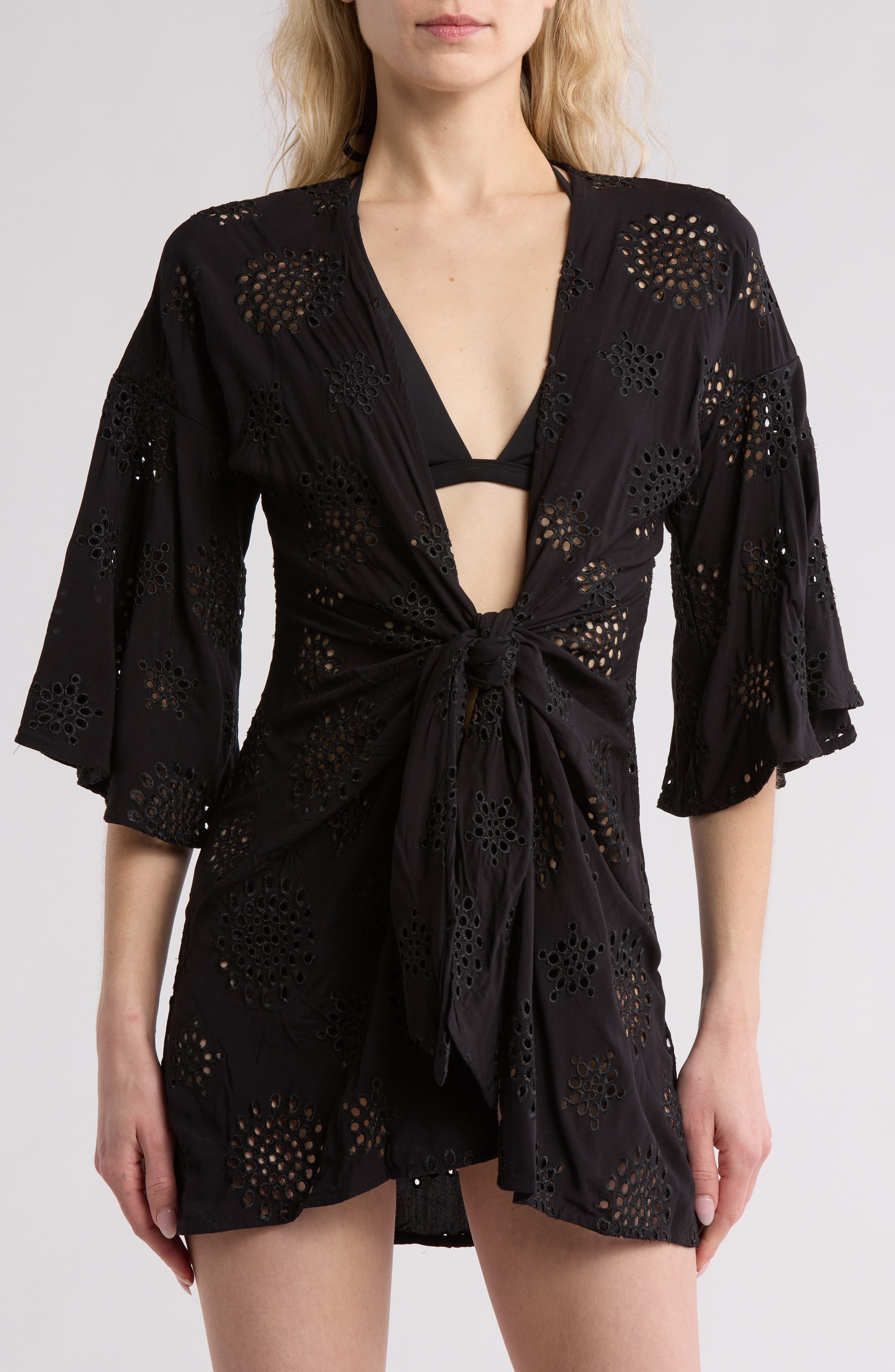 Elan Eyelet Cover-Up Wrap | Nordstromrack