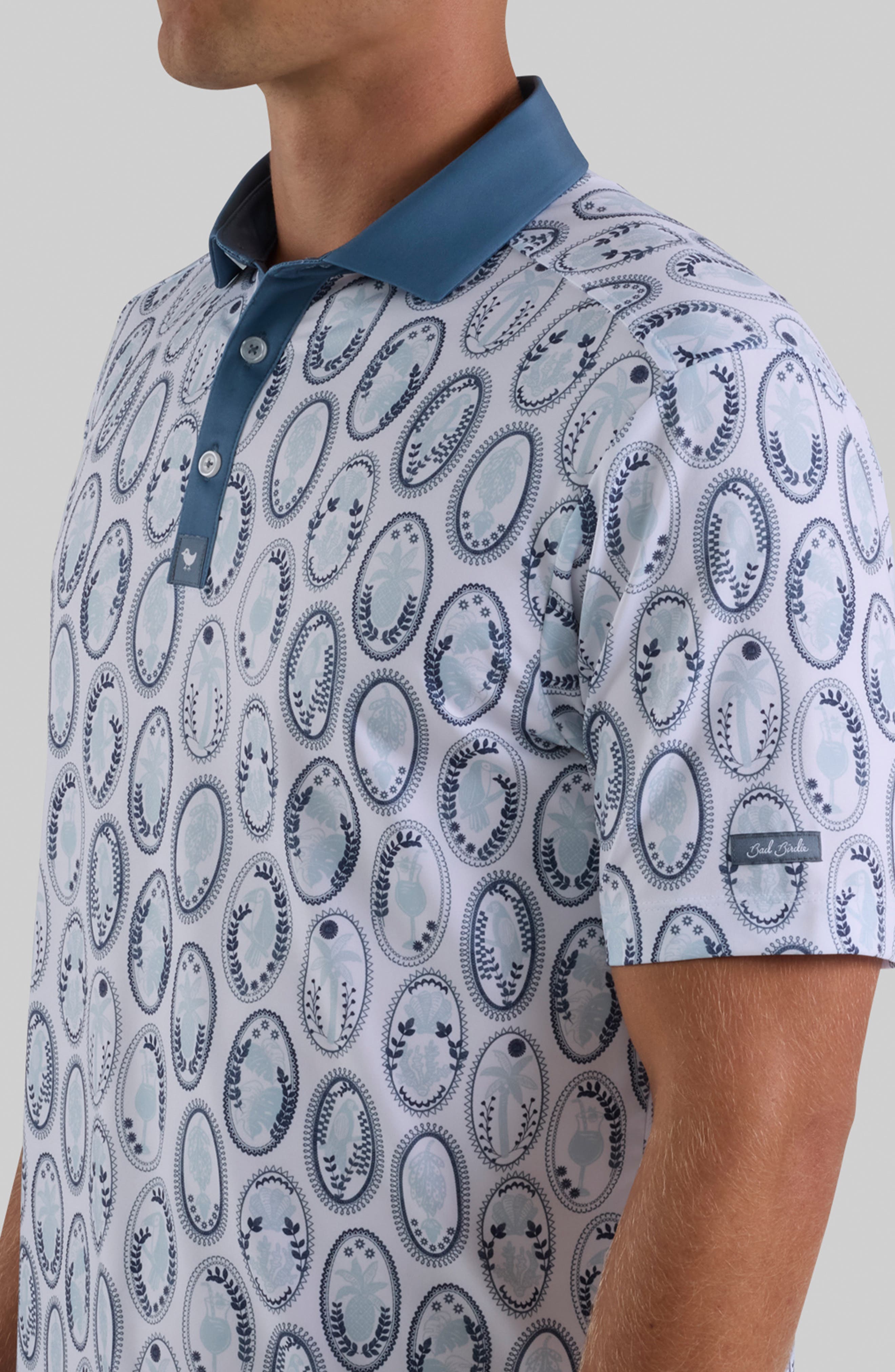 Bad Birdie Core Club Coin Print Performance Polo | Nordstrom
