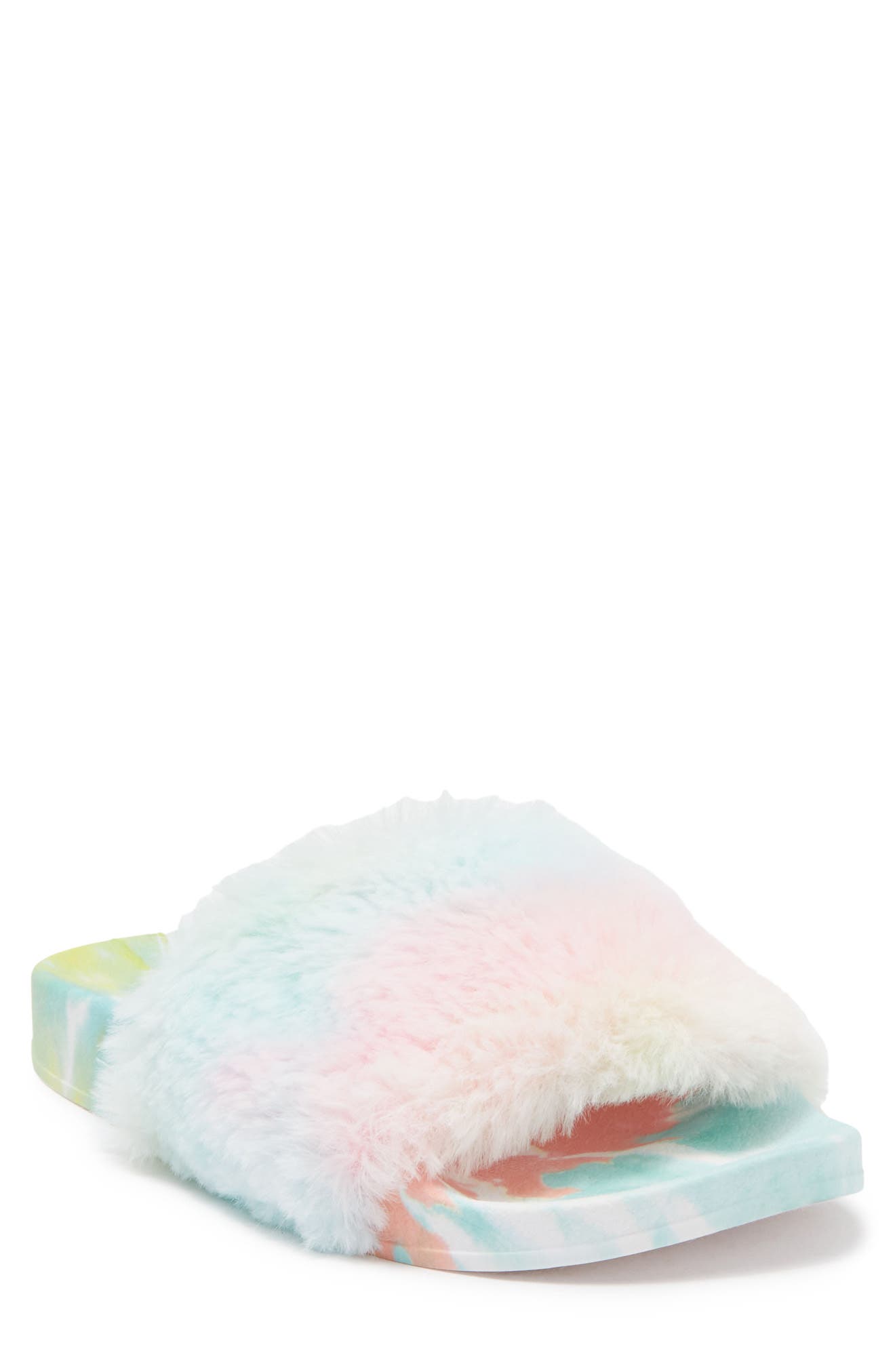 TOP MODA Faux Fur Slide Sandal | Nordstromrack