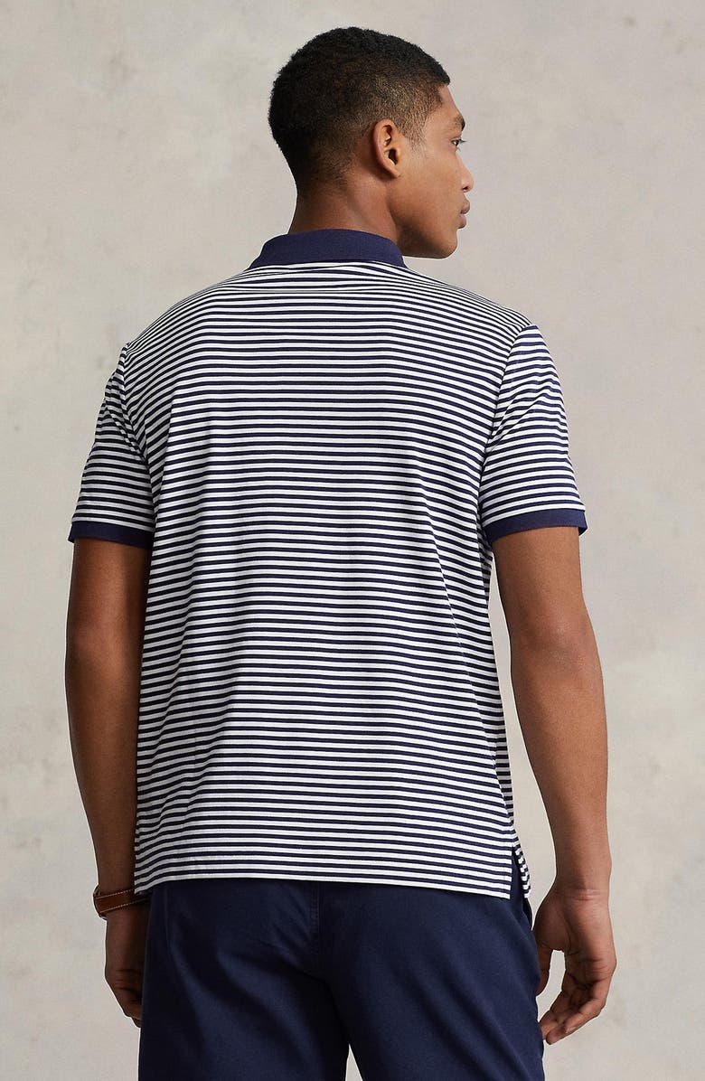 Polo Ralph Lauren Classic Fit Stripe Logo Embroidered Cotton Interlock ...