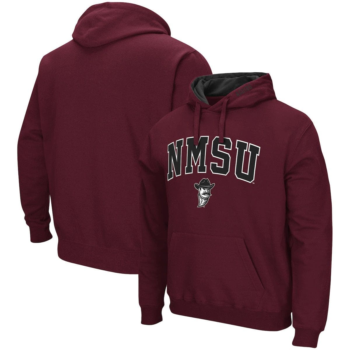 COLOSSEUM Men's Colosseum Crimson New Mexico State Aggies Arch and Logo ...