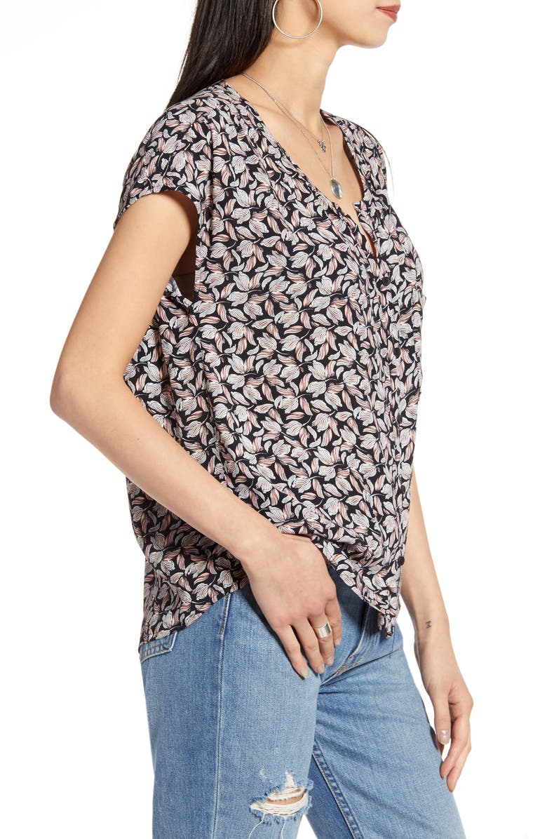 Treasure & Bond Print Front Button Top | Nordstromrack