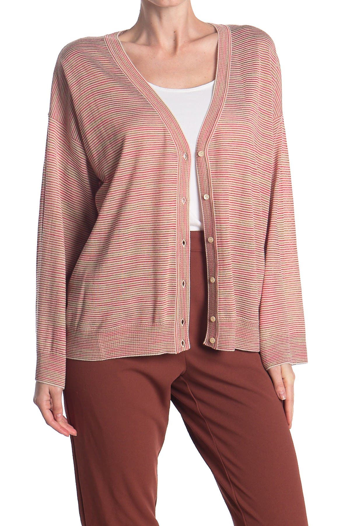 M Missoni Space Dye Print Wool Blend Cardigan | Nordstromrack