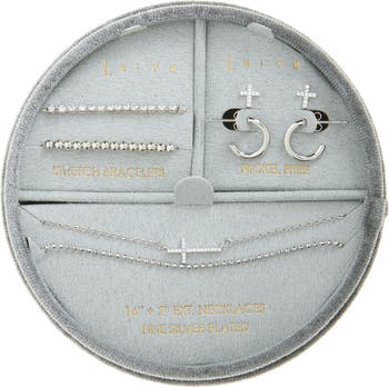 Leith 6-Piece CZ Cross Assorted Jewelry Set | Nordstromrack