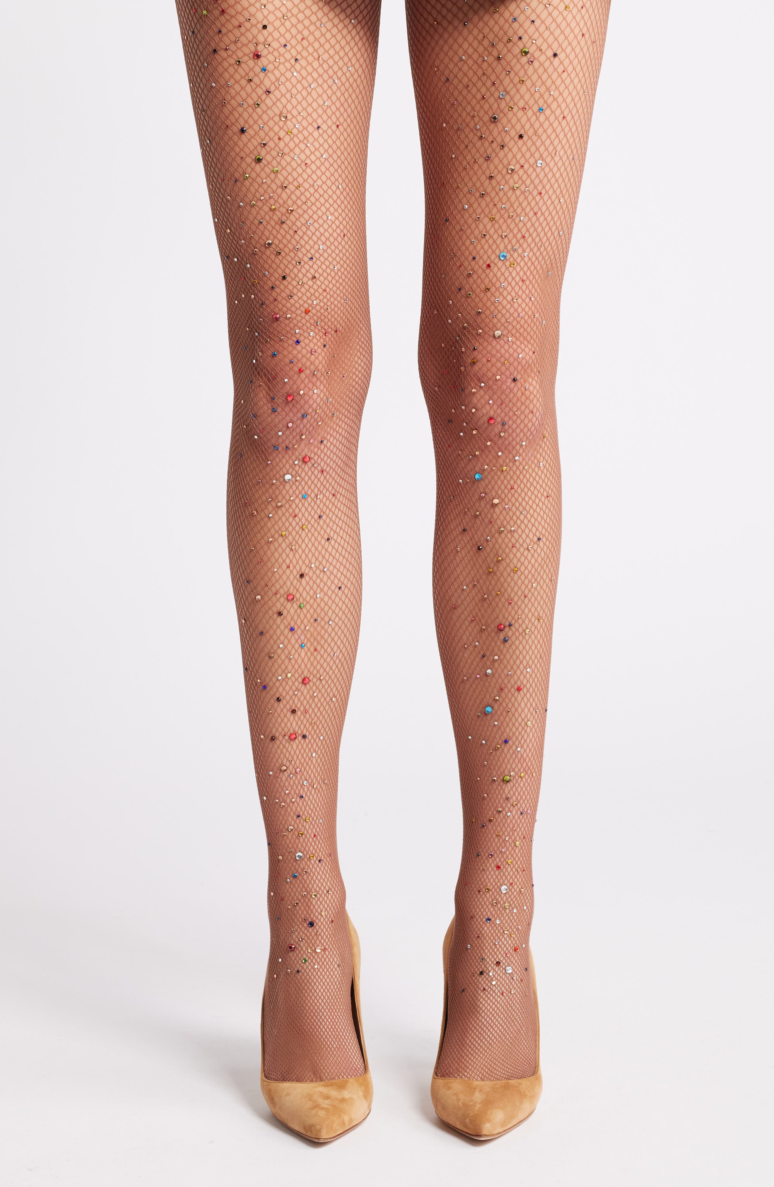 HIGH HEEL JUNGLE Glitter Fishnet Tights | Nordstrom