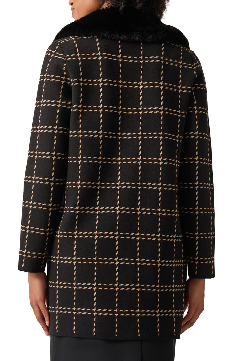 KASPER Faux Fur Collar Coat | Nordstrom