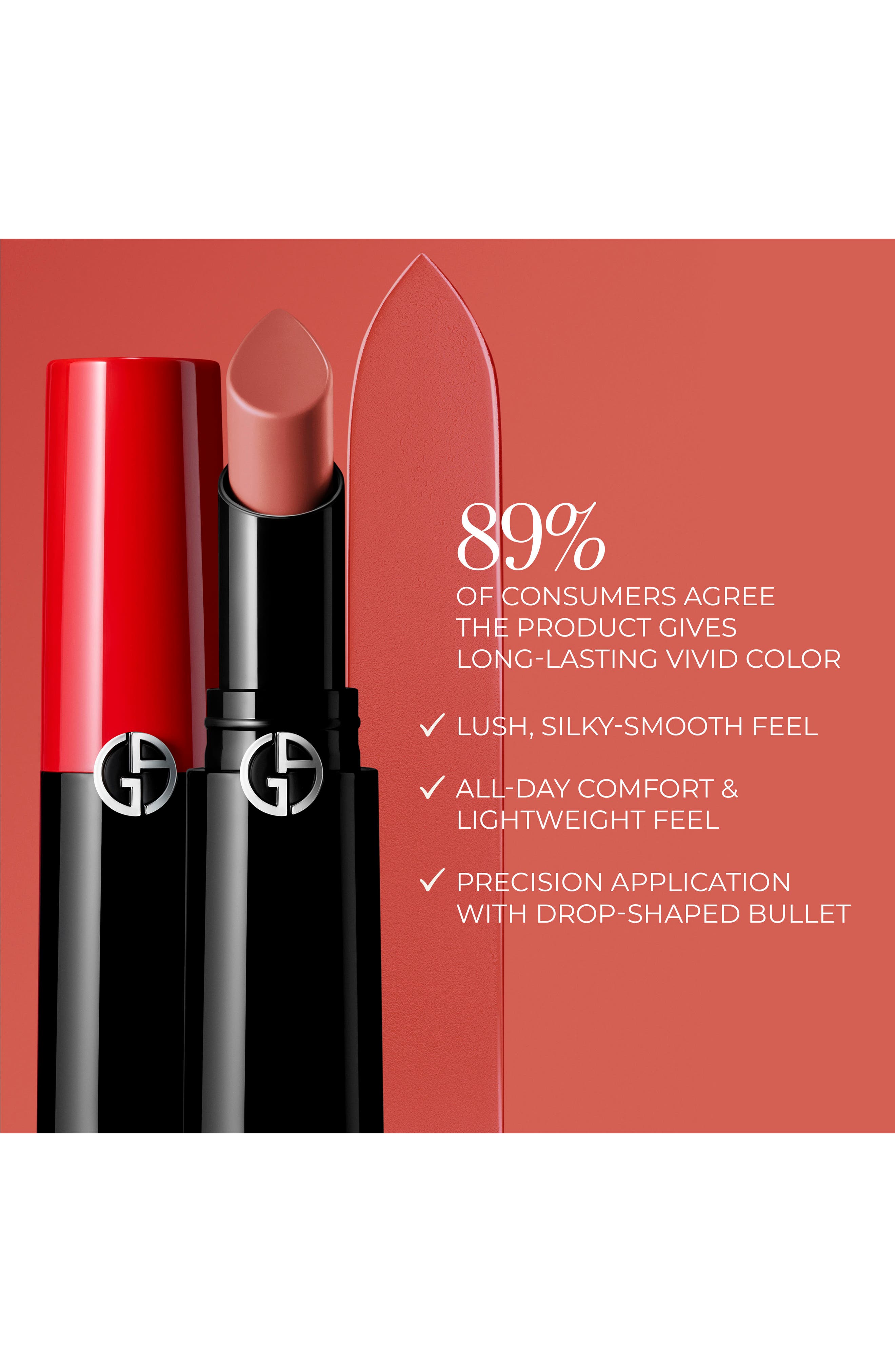 ARMANI Lip Power Long-Lasting Satin Lipstick | Nordstrom