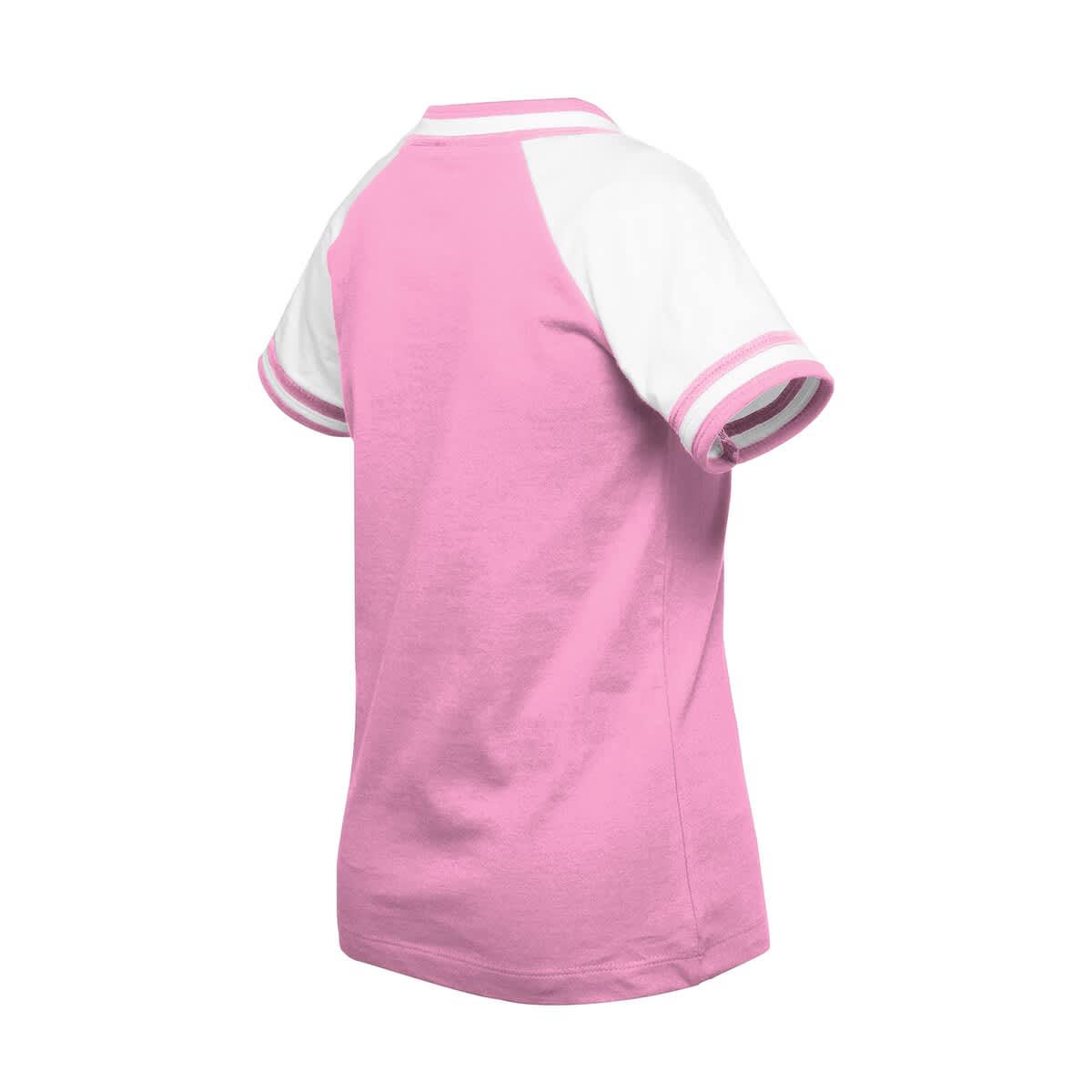 Girl's Youth New Era Pink Detroit Lions Mommy & Me Multiplier Raglan V ...